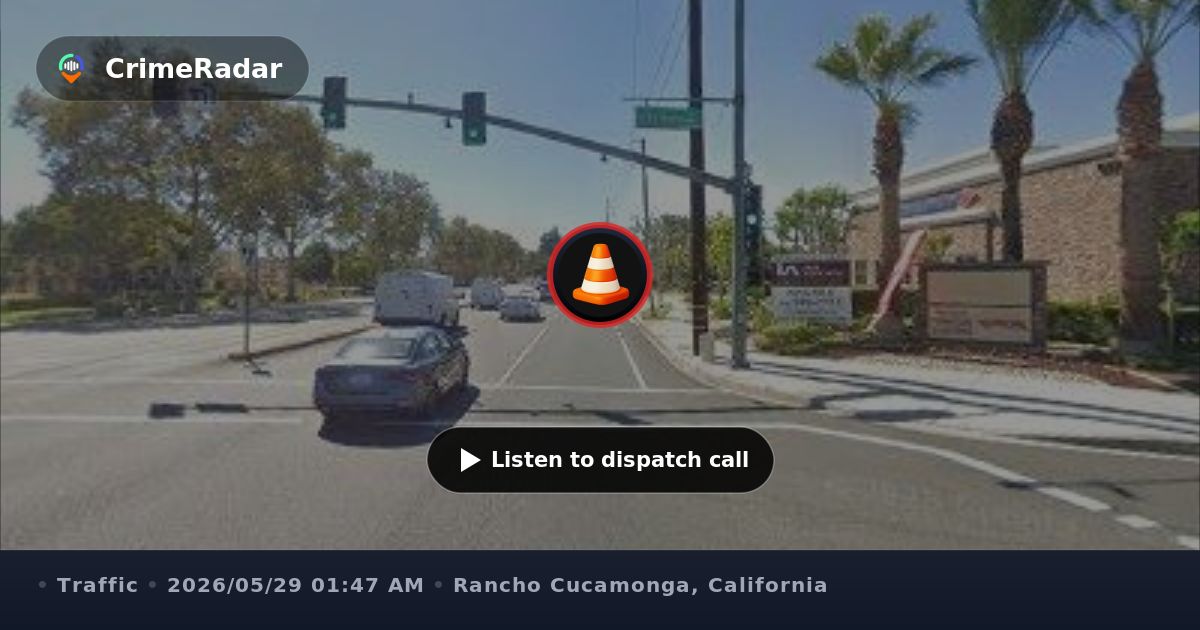 Traffic crash with extrication at Fourth and Buffalo, Rancho Cucamonga ...