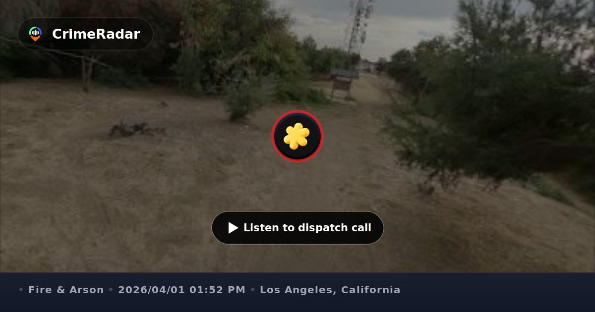 Small trash fire reported near Radio Hill park area, Los Angeles CA ...