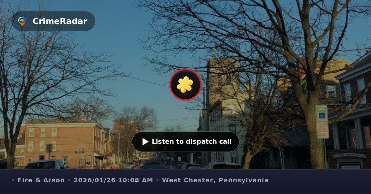 Fire crews respond to possible house fire on High St, West Chester PA ...