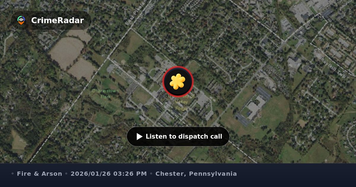 Fire alarm at building on North Maranatha Ave, Chester County PA ...