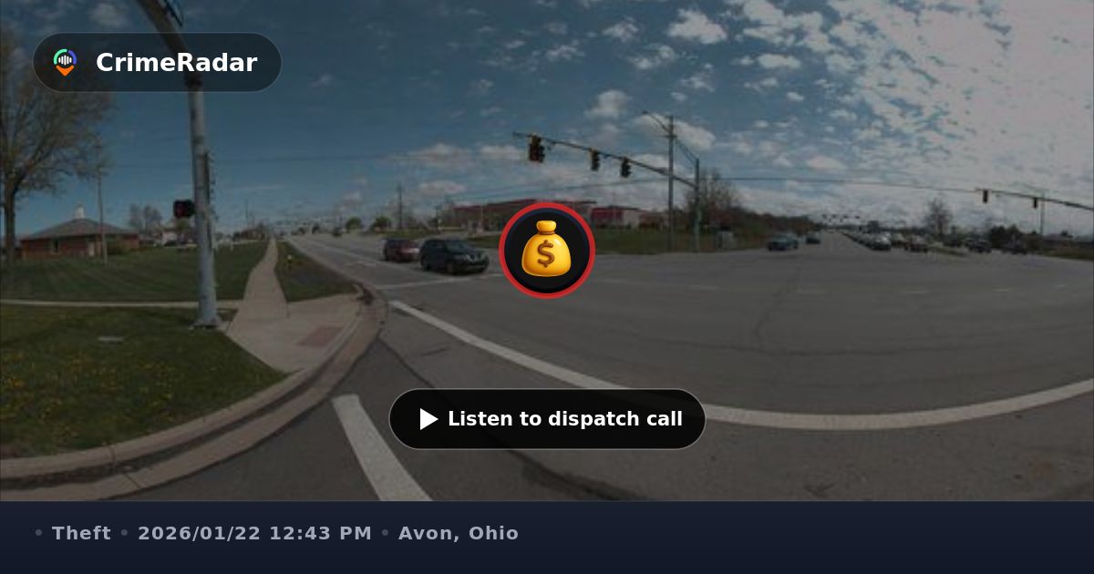 Deputies check possible theft suspect near Chester Rd, Avon OH | CrimeRadar