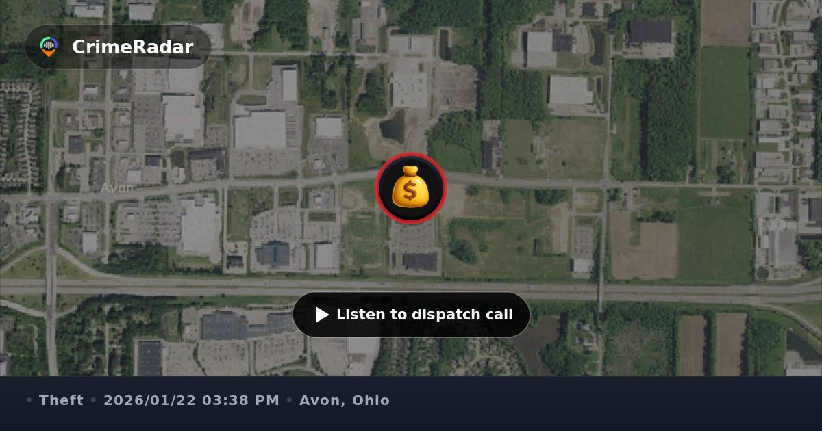 Possible theft reported near Chester Rd, Avon OH | CrimeRadar