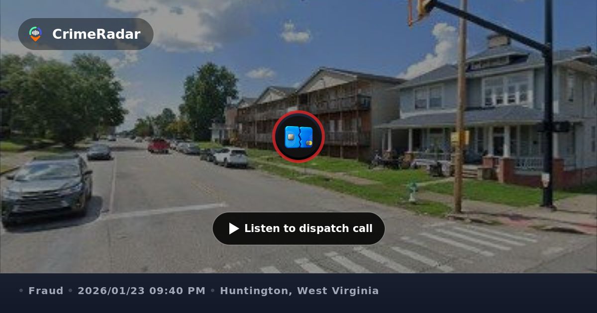 Possible fraud at gas station near 6th Ave, Huntington WV | CrimeRadar