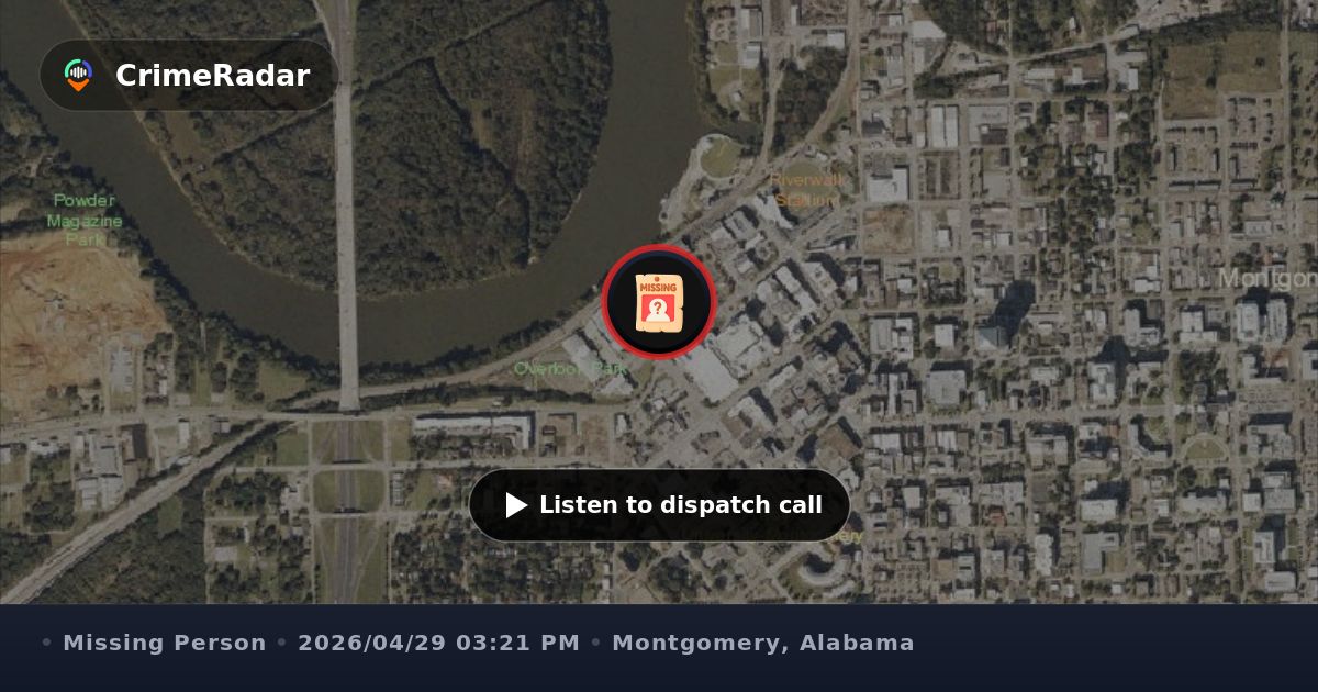Teen runs from car, found at burnt building, Montgomery AL | CrimeRadar