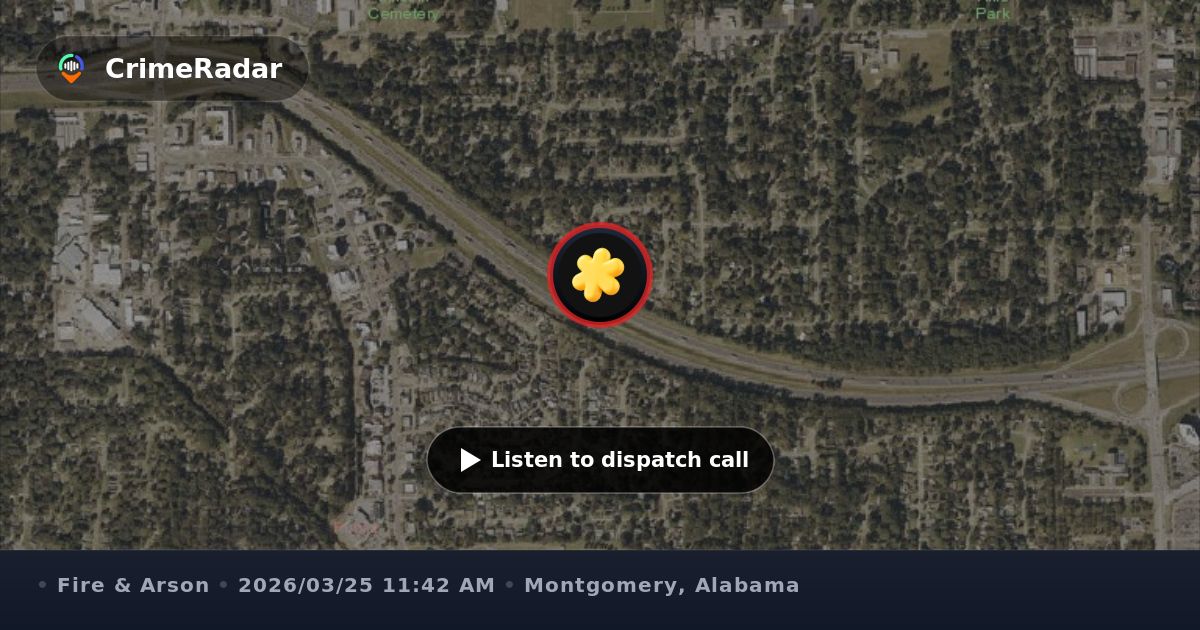 Fire alarm response on MLK Expressway, Montgomery AL | CrimeRadar