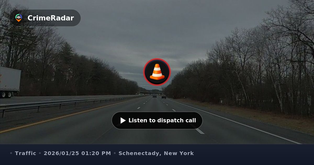 Vehicle leaves roadway near I-90 in Schenectady, Schenectady NY ...