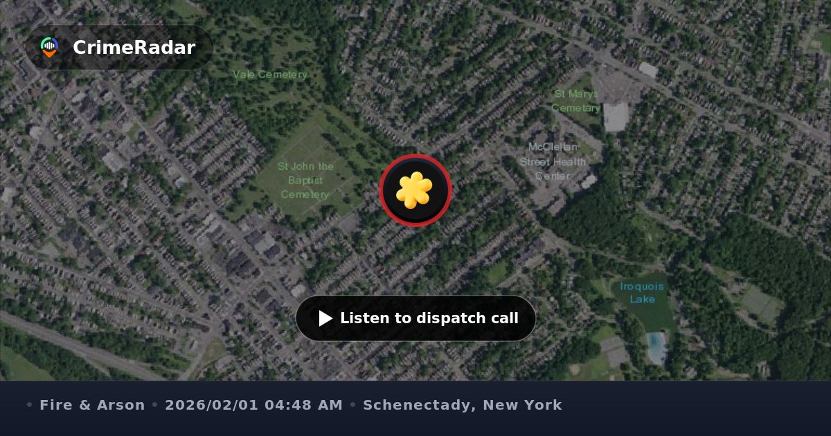 Fire alarm reported near James St building, Schenectady NY | CrimeRadar