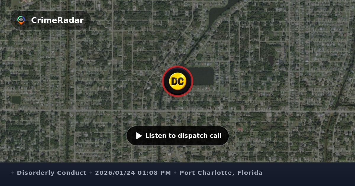 Disturbance near Peachland Blvd involving vests, Port Charlotte FL ...