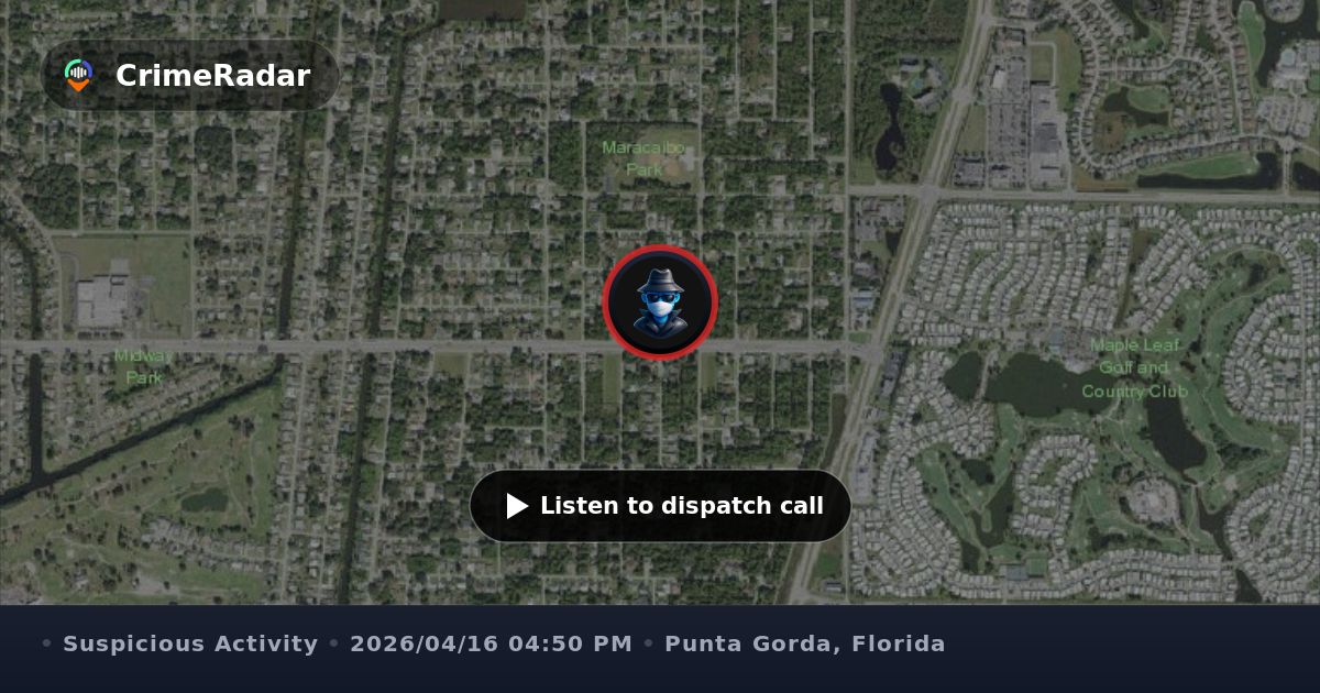 Officers check 911 hang-up at McCaslin Court, Punta Gorda FL | CrimeRadar