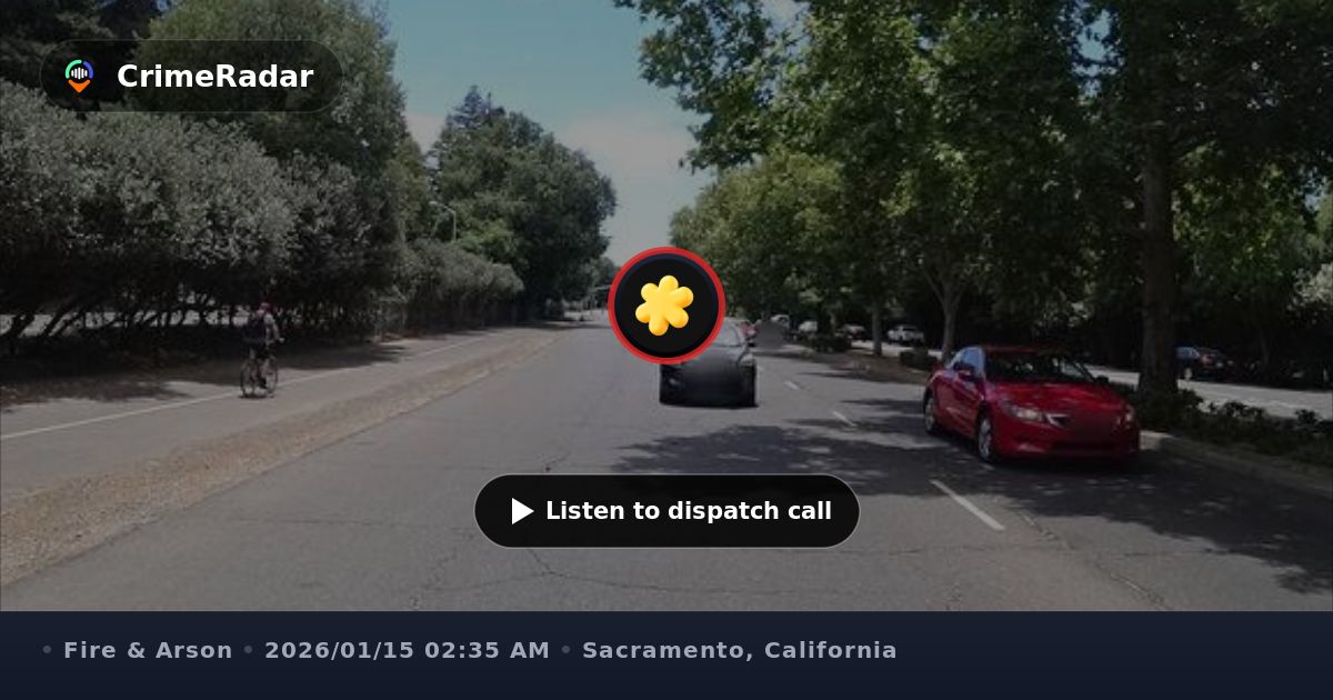 Fire crew checks alarm at Sierra Hall, Sacramento CA | CrimeRadar