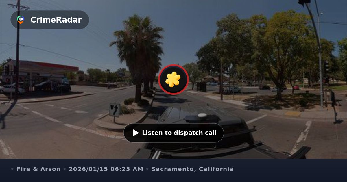 Apparent illegal burn near Marysville Blvd, Sacramento CA | CrimeRadar