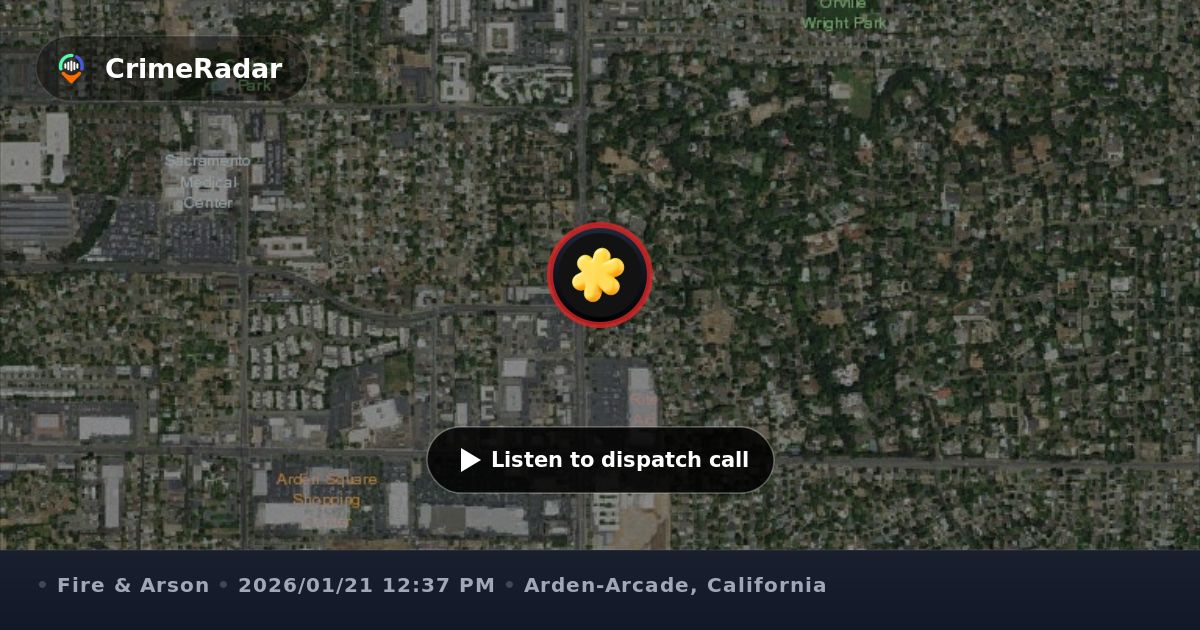 Small outdoor fires near Alta Arden and Professional, Arden Arcade CA ...