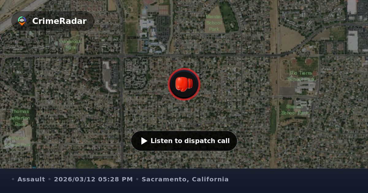 Assault reported on Truxel Road, Sacramento CA | CrimeRadar