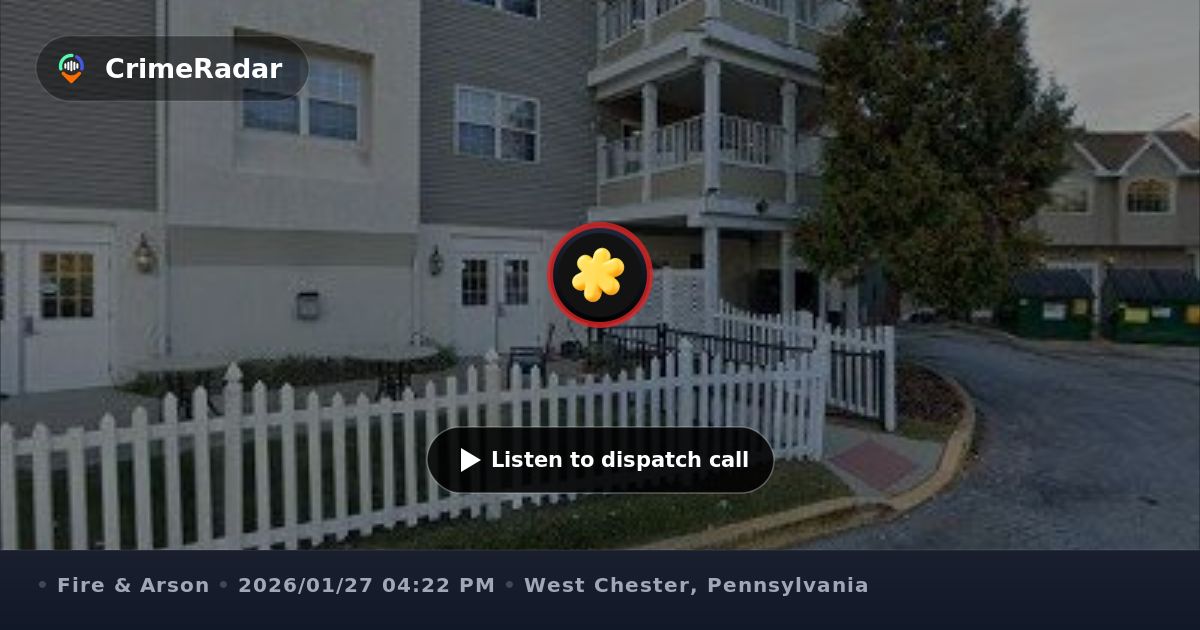 Fire crews battle structure fire near Boot Rd, West Chester PA | CrimeRadar