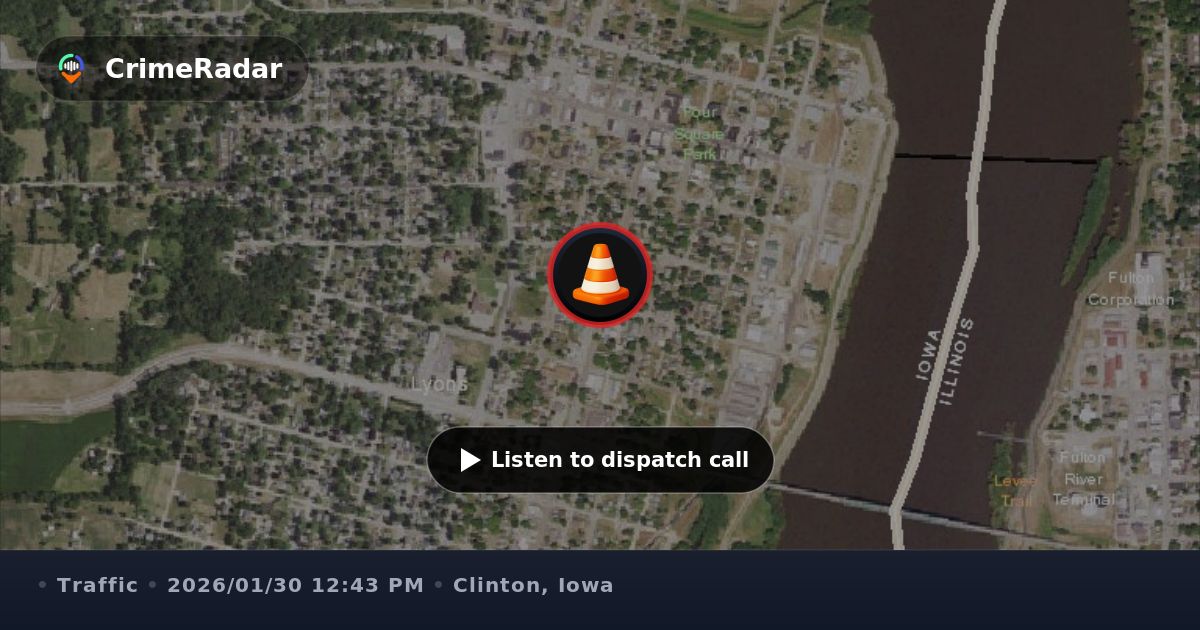 Traffic stop on North Second Street, Clinton IA | CrimeRadar