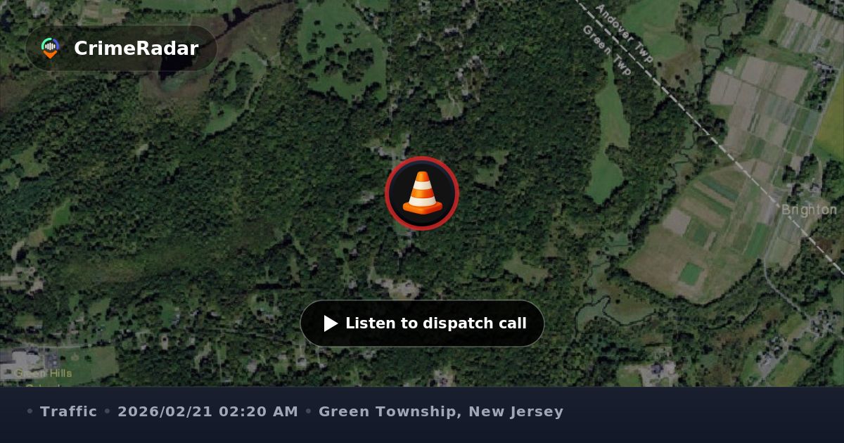 Single car crash involving Honda CRV near Huntsville, Green Township NJ ...