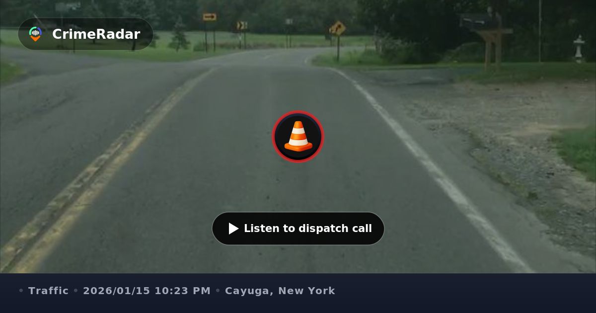 Vehicle goes off road near Parcell and Franklin Sts, Cayuga County NY ...