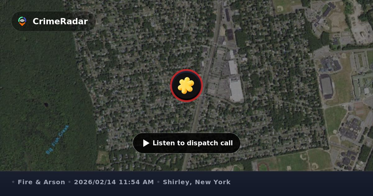 Smoke detector alarm on second floor of home, Shirley NY | CrimeRadar