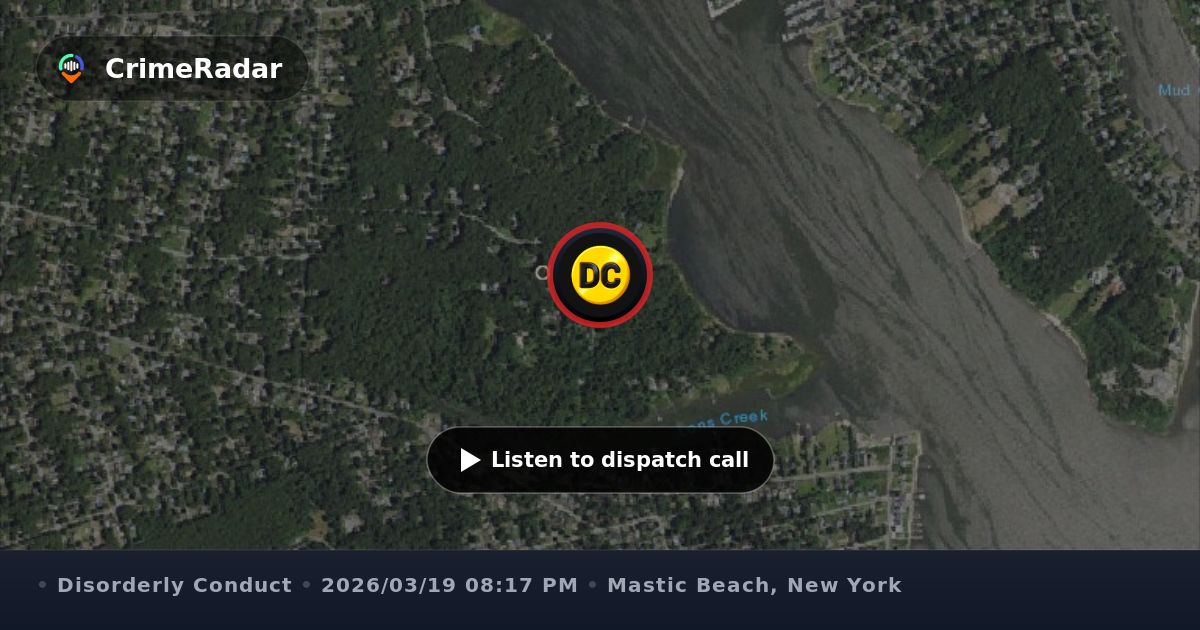 Noise complaint for loud music near Spar Drive in Mastic Beach, Mastic ...