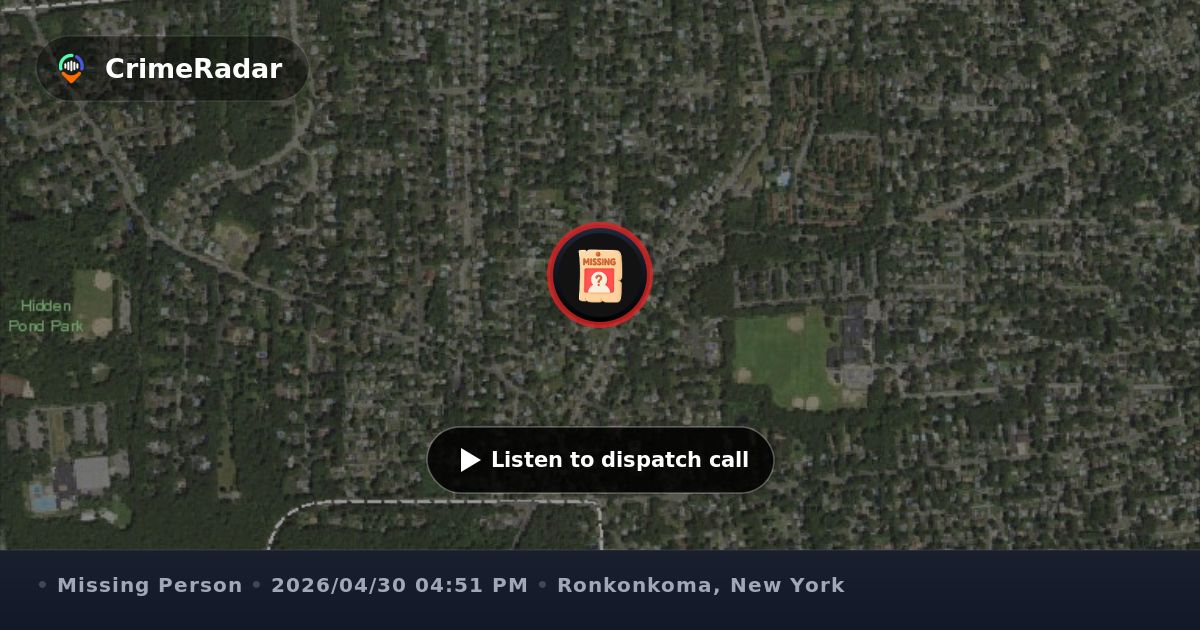 Police search for missing boy near Old Nichols area, Ronkonkoma NY ...