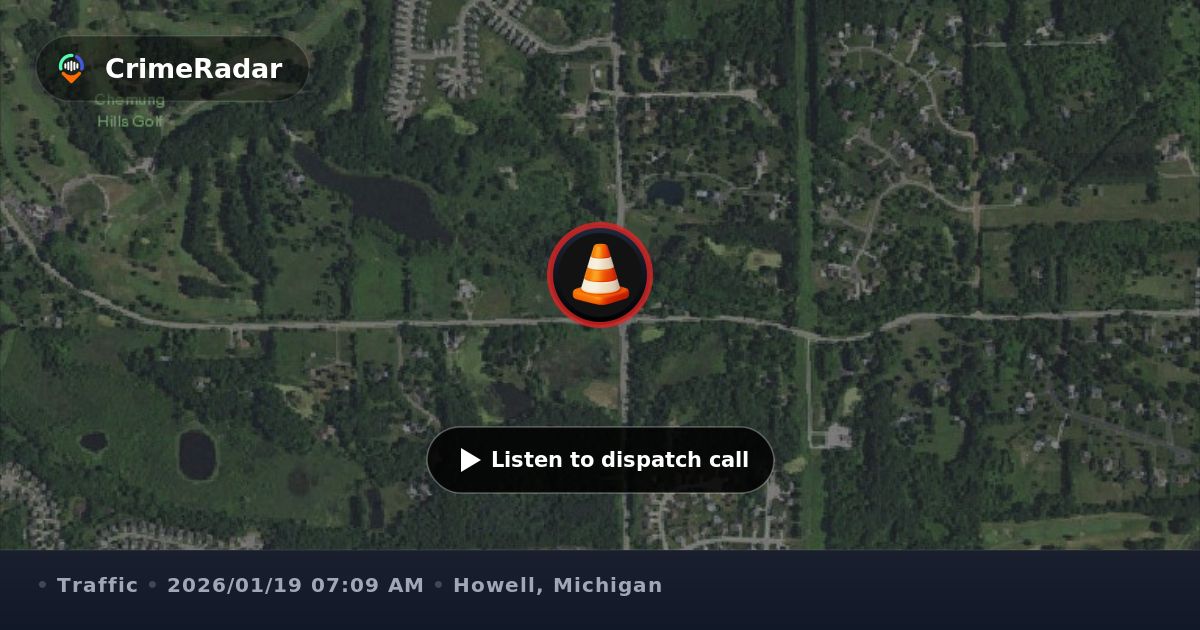 Traffic backup after apparent minor crash on I-96, Howell MI | CrimeRadar