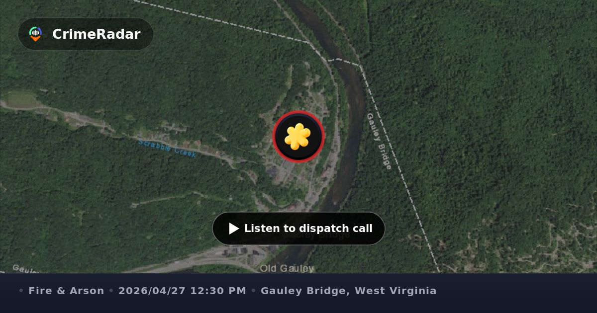 Fire alarm reported at Thomas Street residence, Gauley Bridge WV ...