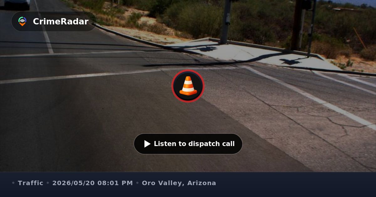Traffic lane blocked at Oracle and Hardy, Oro Valley AZ | CrimeRadar