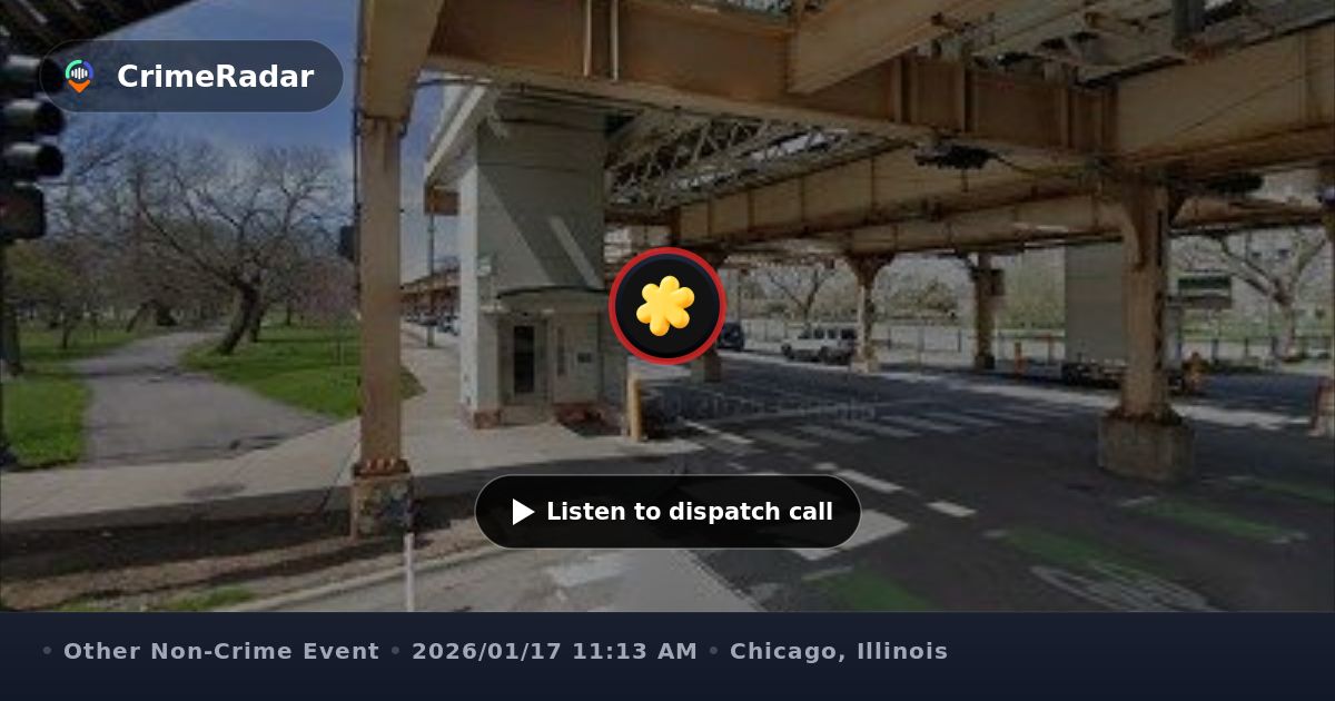 Train in emergency near Conservatory station, Chicago IL | CrimeRadar
