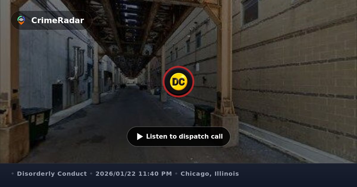 Person refuses to leave train platform downtown, Chicago IL | CrimeRadar