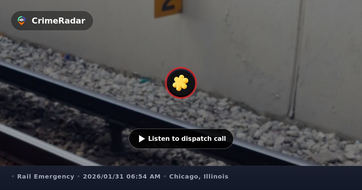 Train emergency near Southside Pulaski, Chicago IL | CrimeRadar