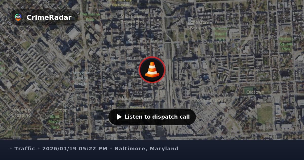 Pedestrian possibly struck near North Charles St, Baltimore MD | CrimeRadar