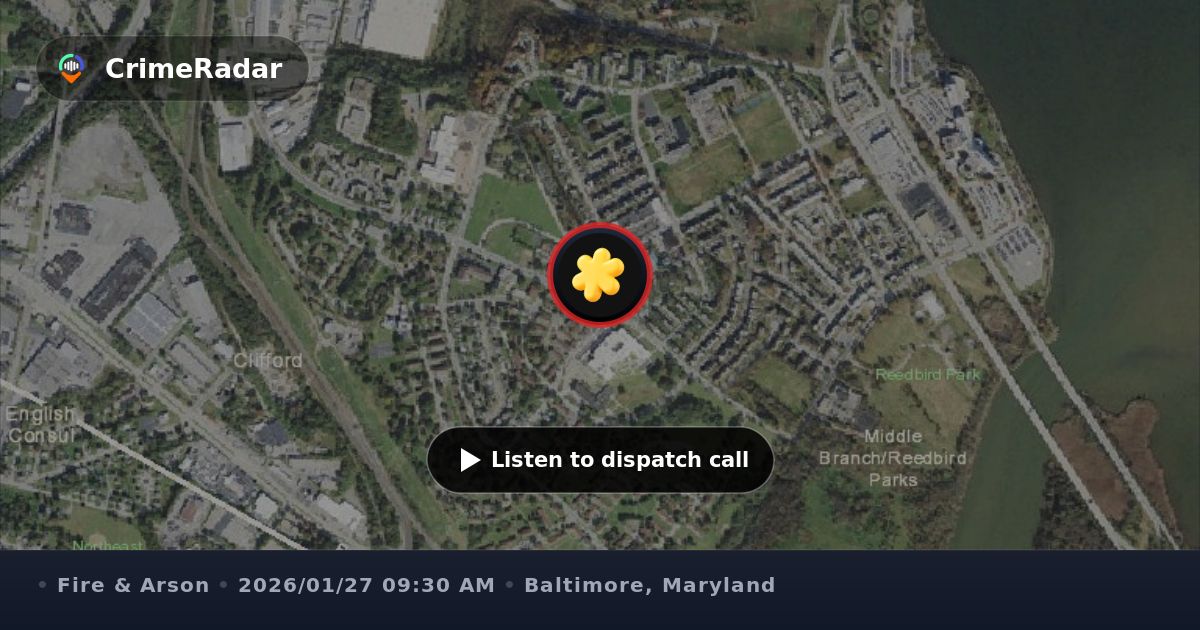 Residential fire alarm on Deacon Hill Court, Baltimore MD | CrimeRadar