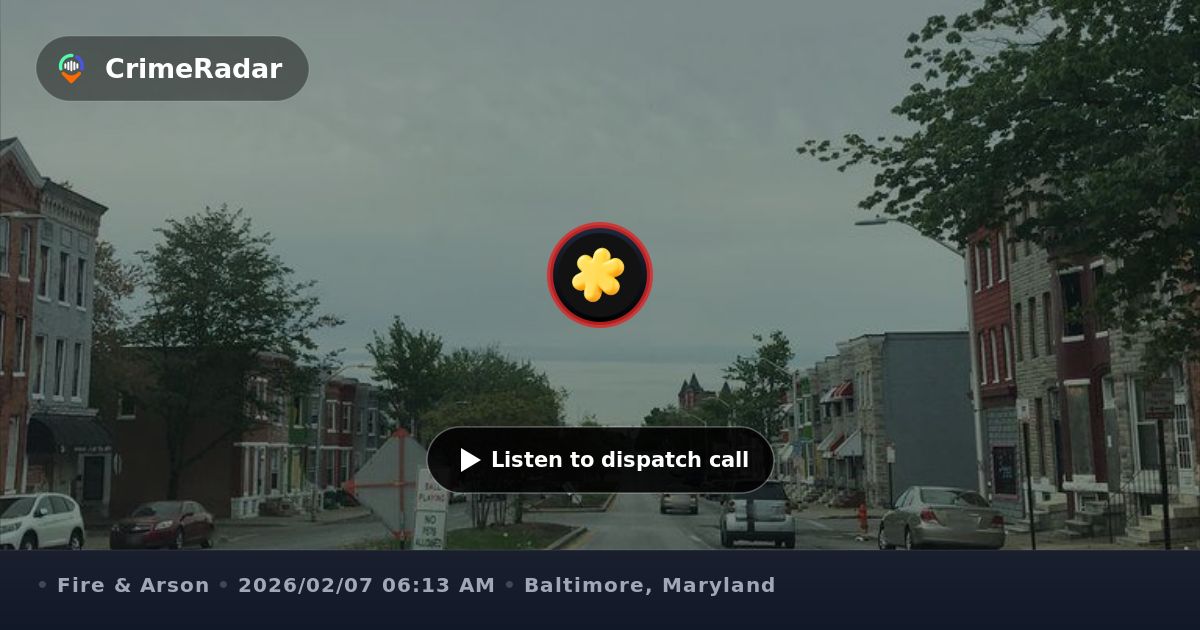 Two-story house fire on North Fulton Avenue, Baltimore MD | CrimeRadar