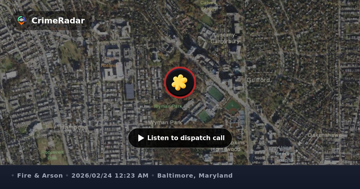Commercial building fire box alarm at Johns Hopkins University (3400 N ...