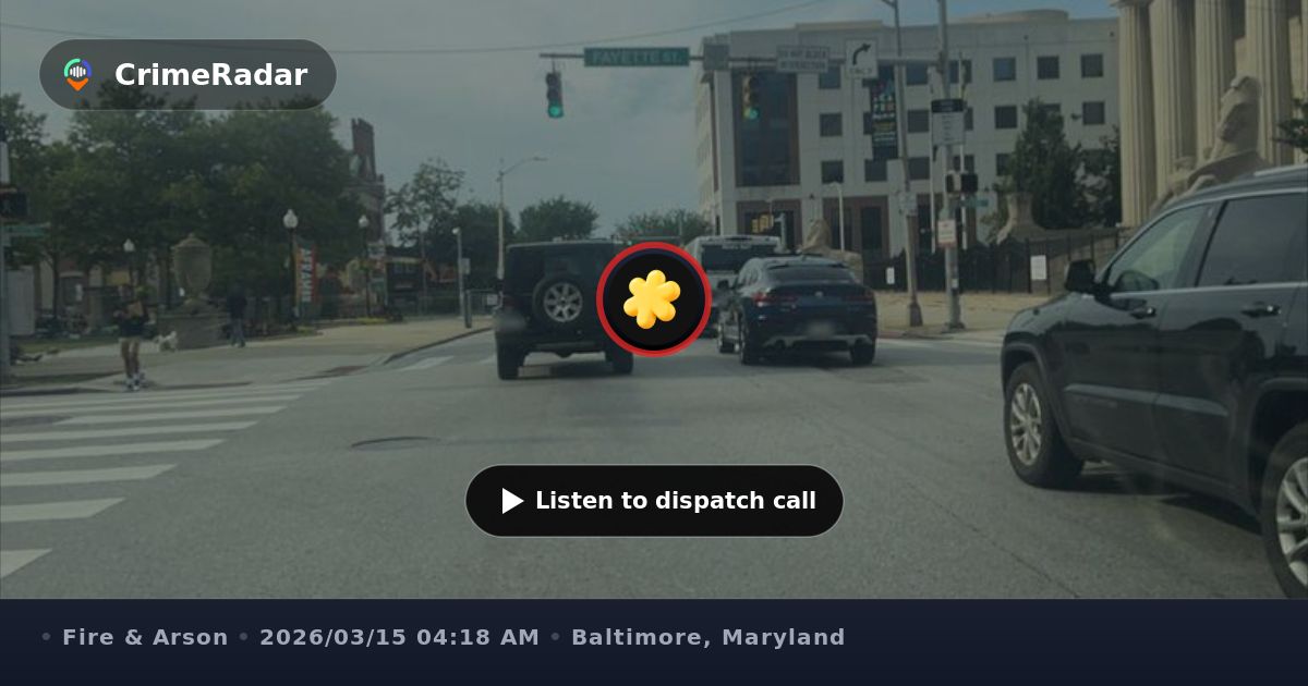 Elevator alarm at East Fayette Street building, Baltimore MD | CrimeRadar