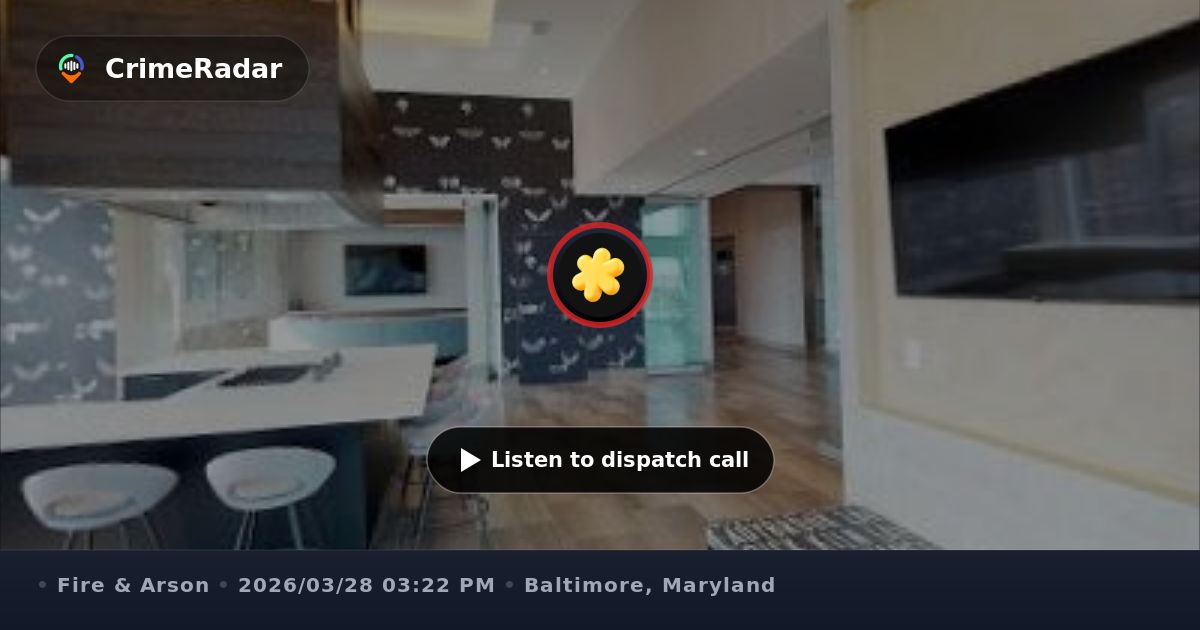 Fire alarm at commercial high-rise apartment, Baltimore MD | CrimeRadar