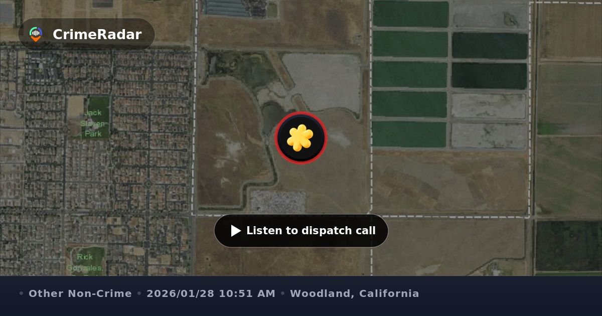 Vehicle recovery at tow yard near County Road 25, Woodland CA | CrimeRadar