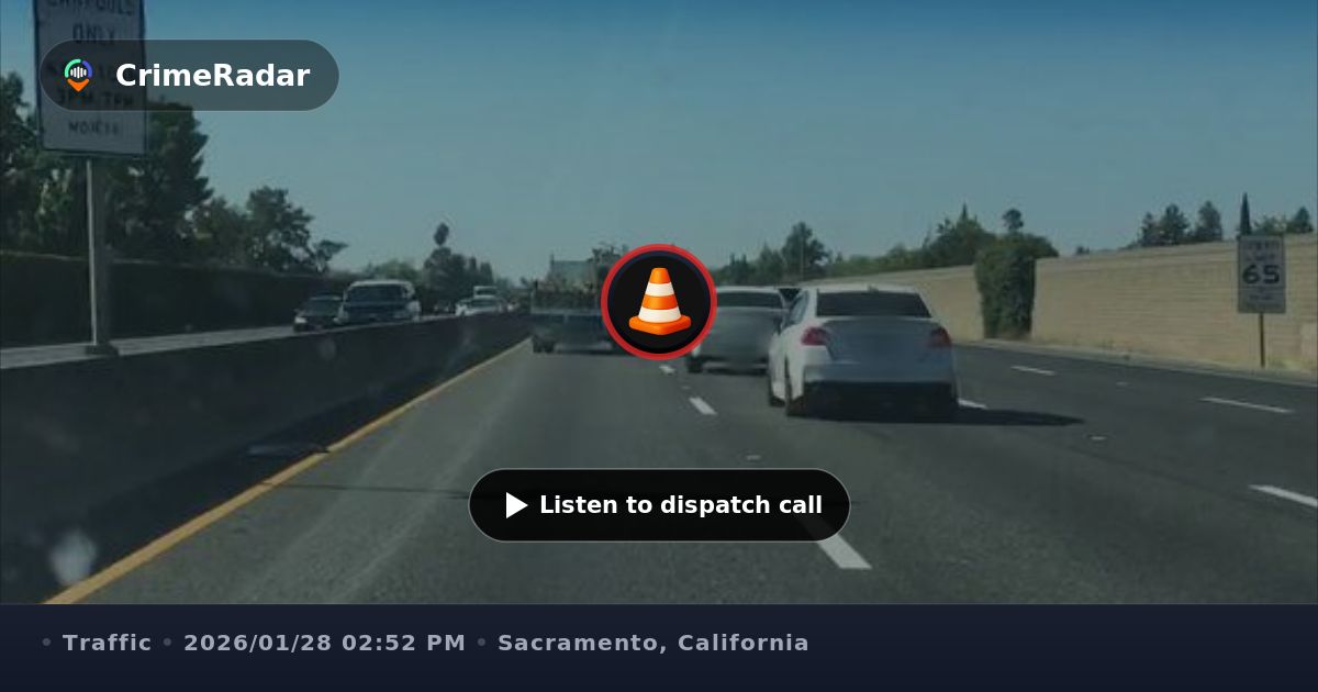 Traffic hazard reported on southbound Highway 99, Sacramento County CA ...