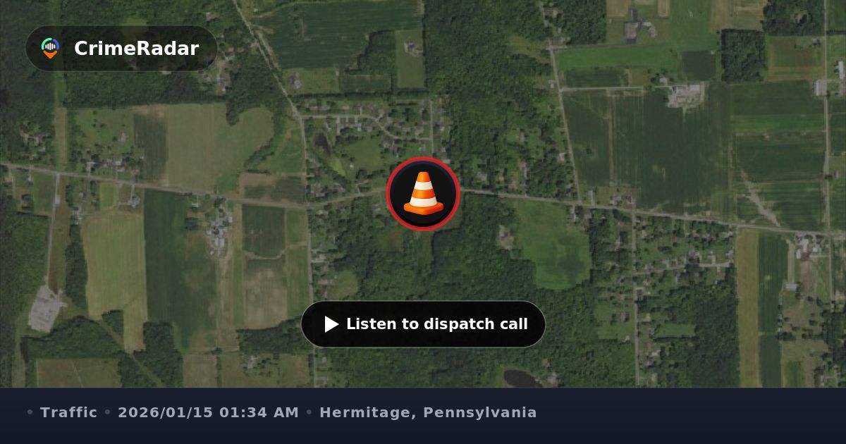 Vehicle crash near Robertson and Lamor roads, Hermitage PA | CrimeRadar