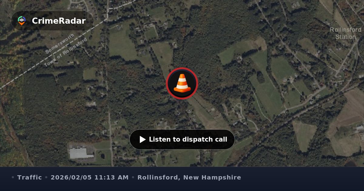 Two-vehicle crash shuts down Rollins Road, Rollinsford NH | CrimeRadar