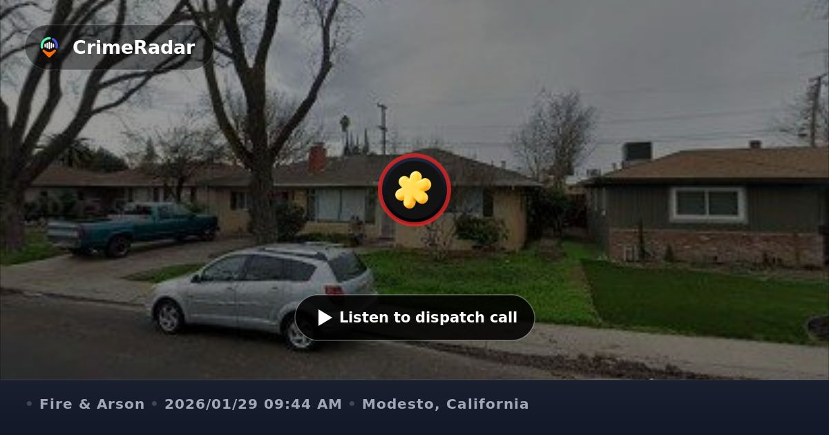 Fire crews respond to gas leak near Tully Rd, Modesto CA | CrimeRadar