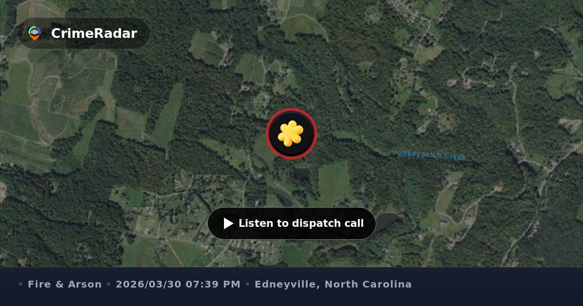 Outside fire reported on Sunny Lane, Edneyville NC | CrimeRadar