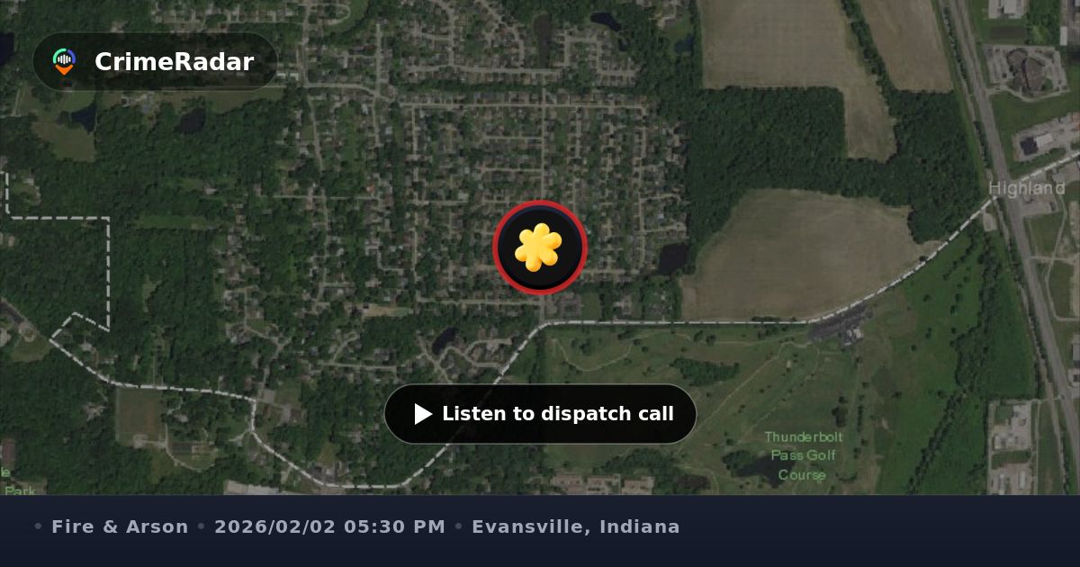 Fire crew investigates gas odor near Senate Ave, Evansville IN | CrimeRadar