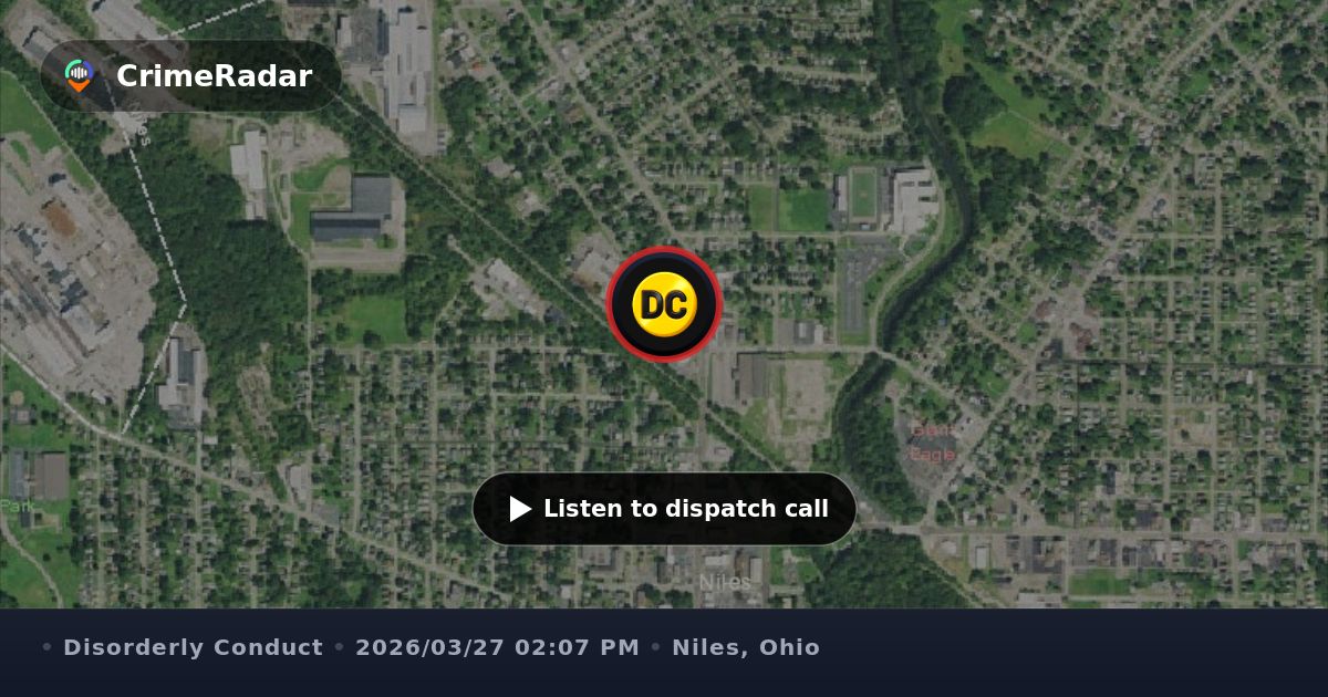 Noise complaint about house-rattling sound, Niles OH | CrimeRadar