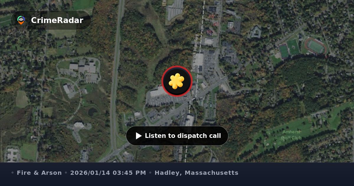 Smoke alarm triggers fire response near Greenleaves Dr, Hadley MA ...
