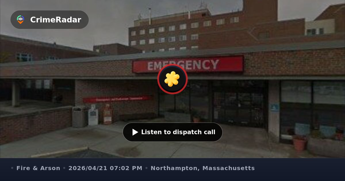 Fire alarm response near Locust Street in Northampton, Northampton MA ...