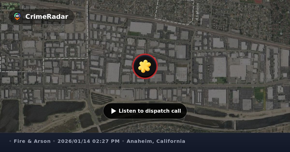 Fire crew investigates alarm near Lakeview Ave, Anaheim CA | CrimeRadar