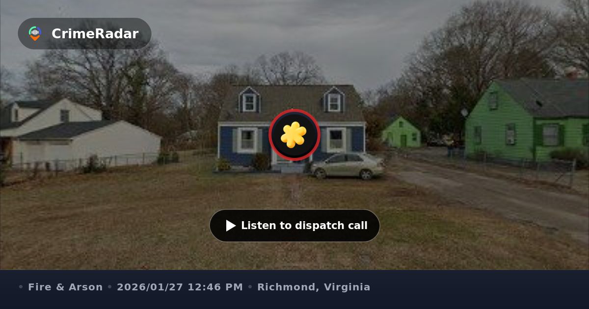 Fire crews respond to vehicle blaze near Strathmore Rd, Richmond VA ...