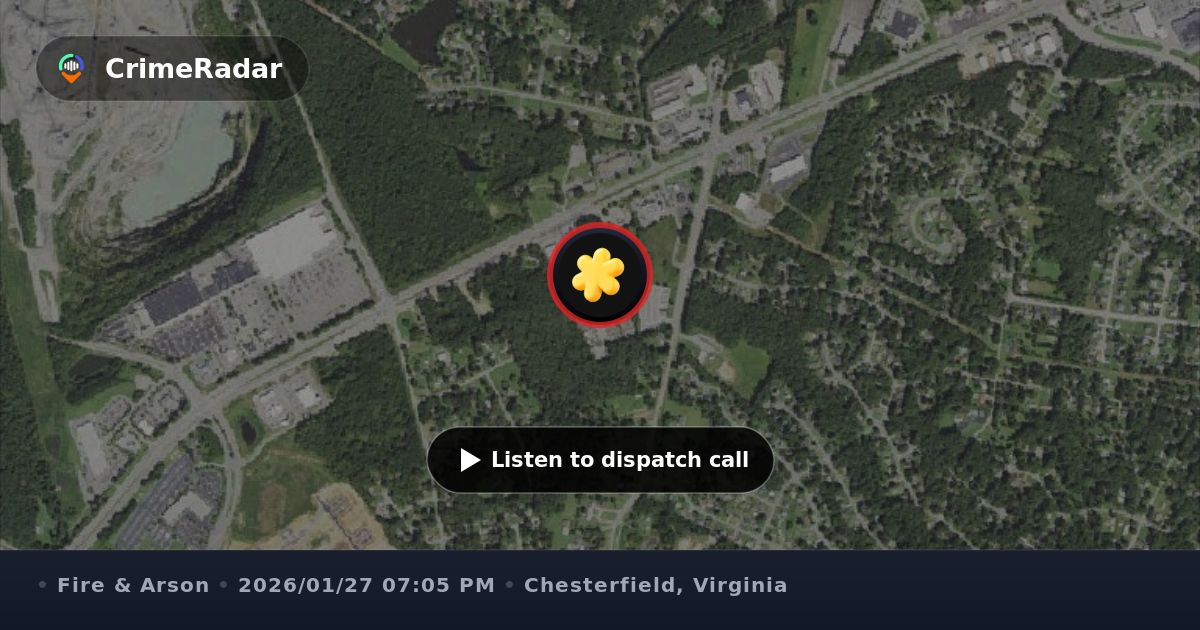 Vehicle catches fire near North Bailey Bridge Rd, Chesterfield County ...