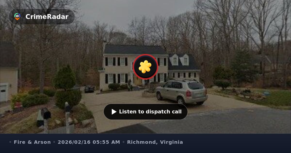 Fire hazard reported on Millers Run Road, Richmond VA | CrimeRadar